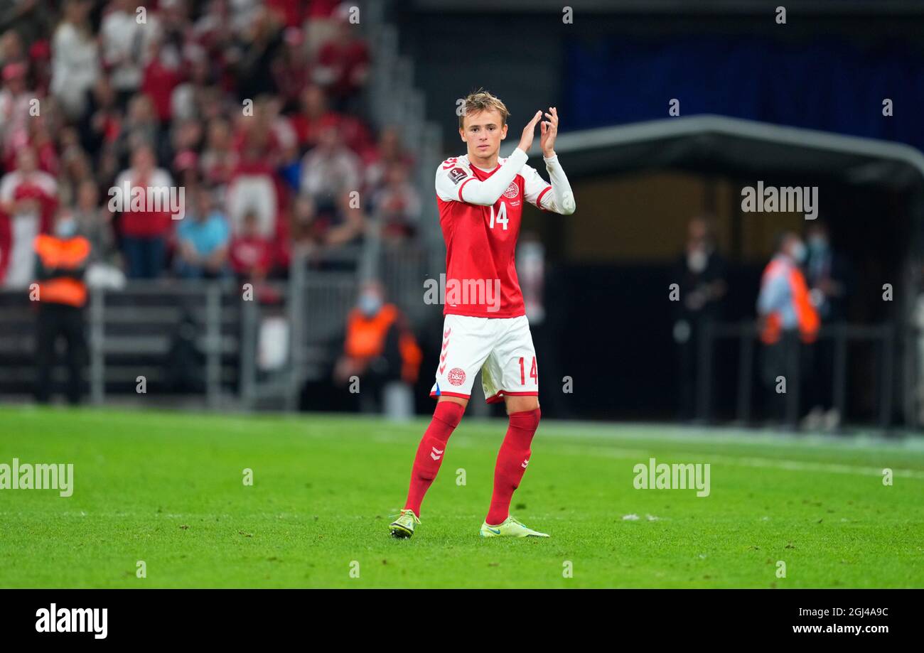 September 8, 2021: Mikkel Damsgaard of Denmark during Denmark against ...