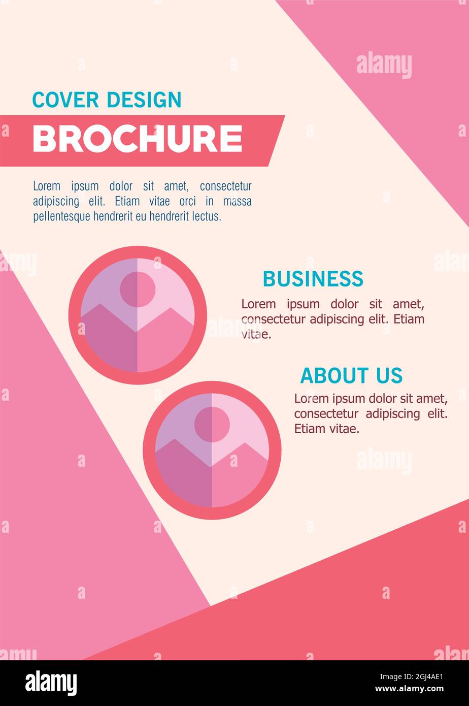 pink brochure template Stock Vector Image & Art - Alamy