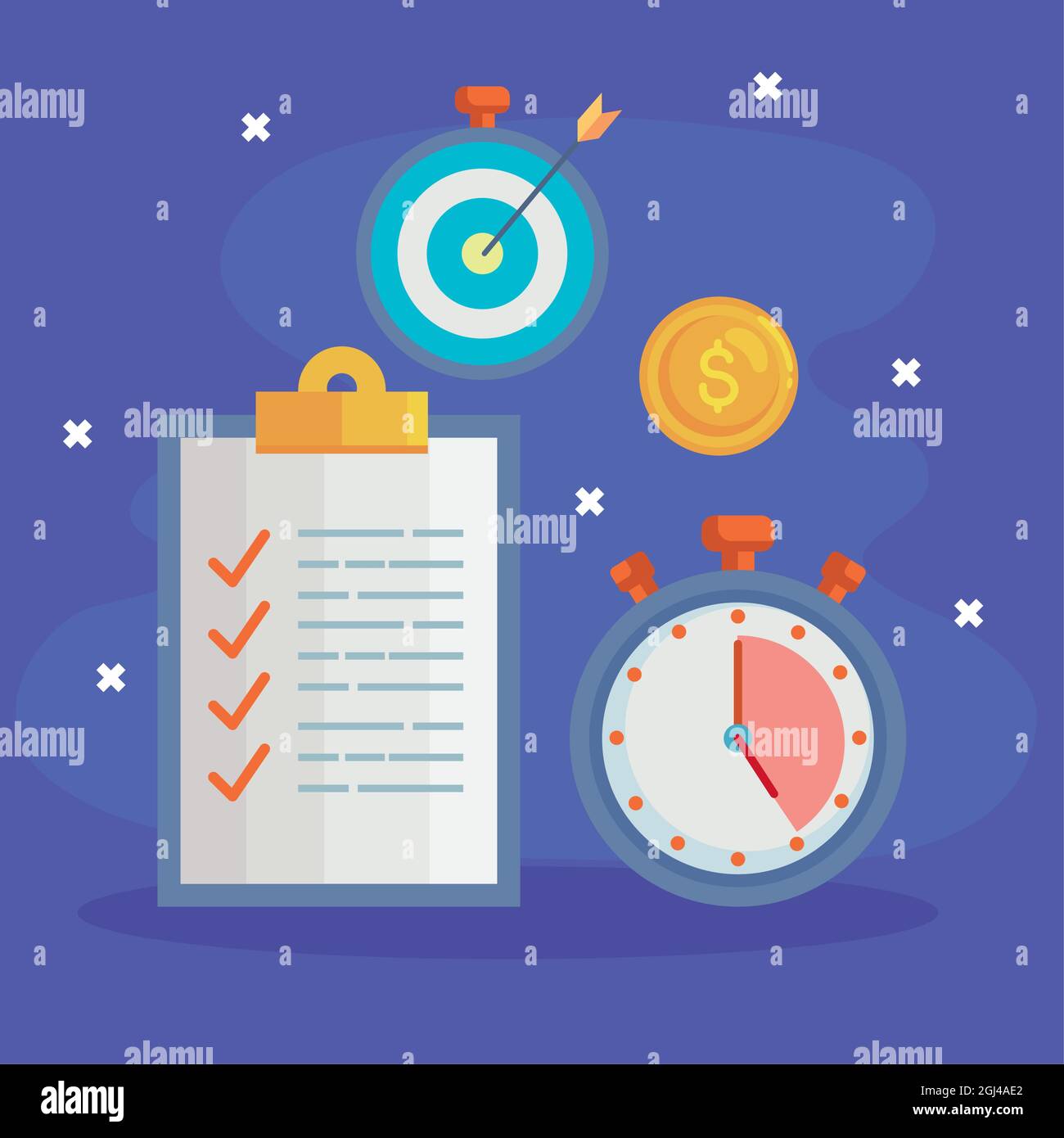 Short term planning Stock Vector Images - Alamy