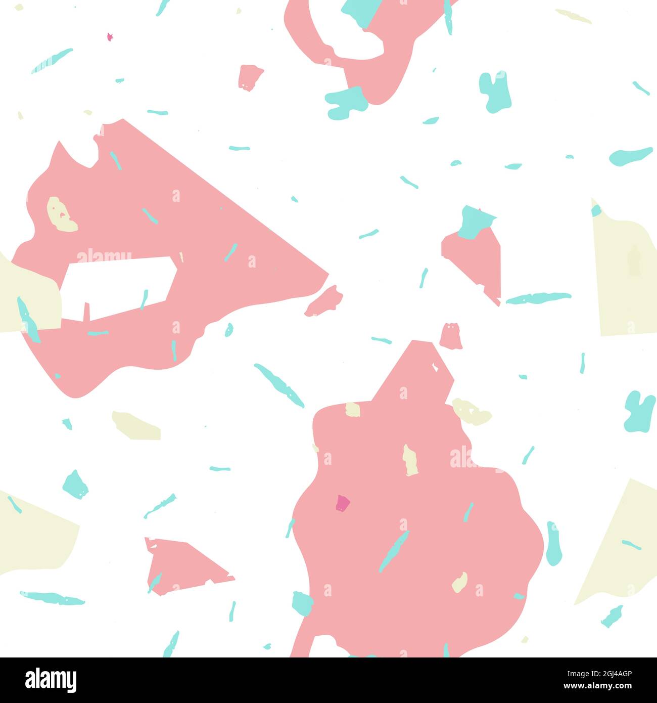 Terrazzo seamless pattern. Pink venetian flooring texture. Terrazzo ...