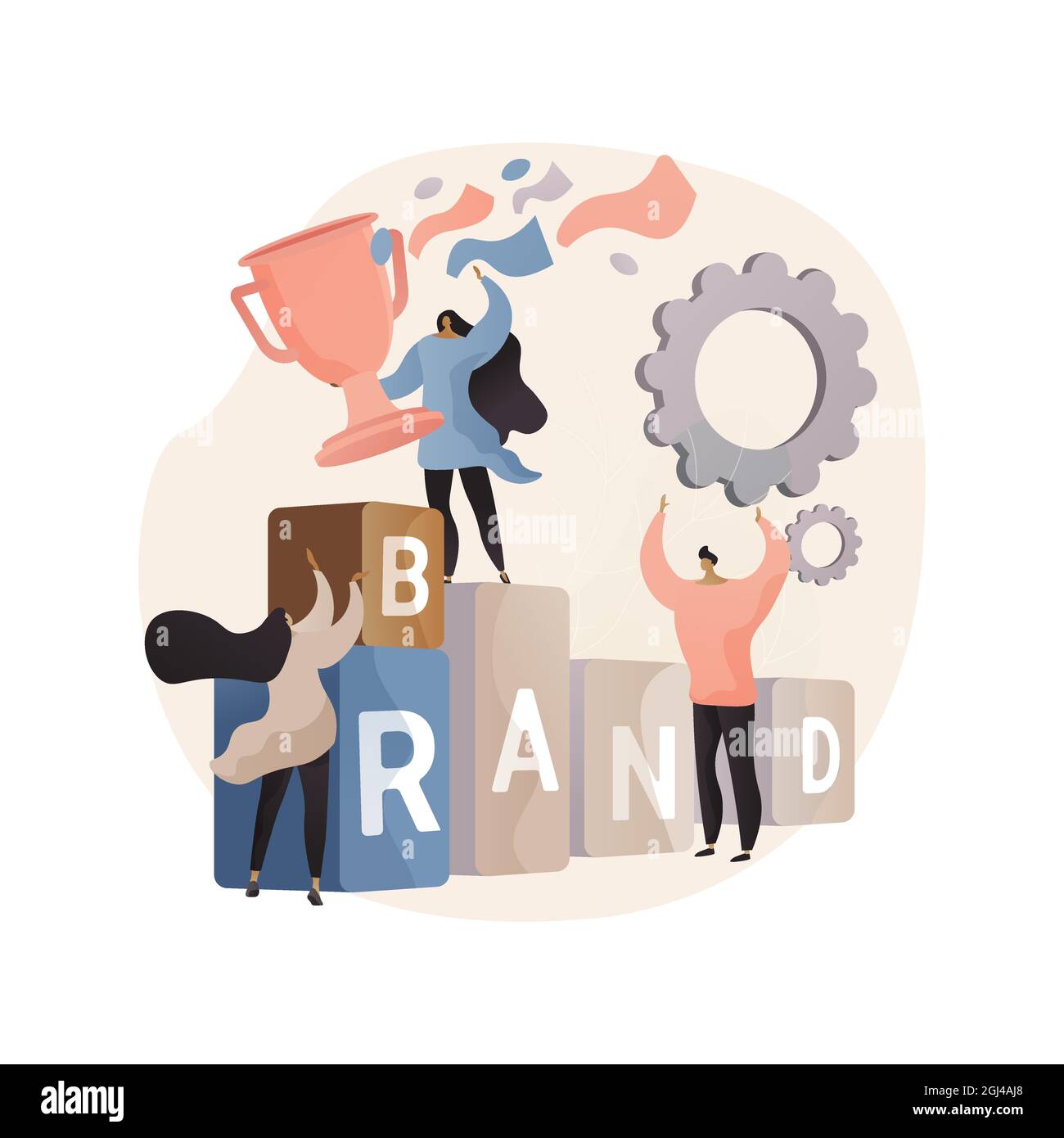Branded competition abstract concept vector illustration Stock Vector ...
