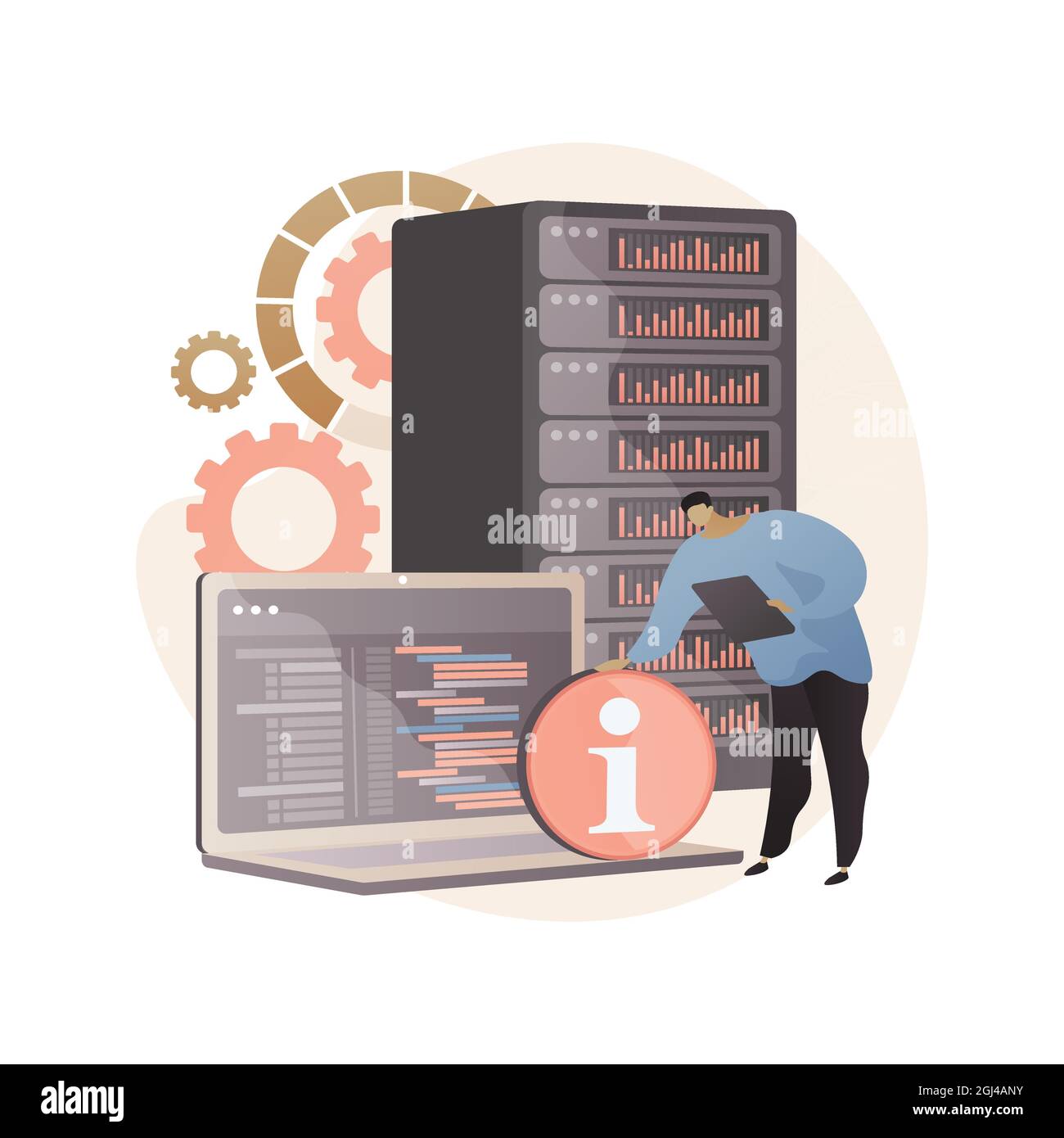 Management information system abstract concept vector illustration ...