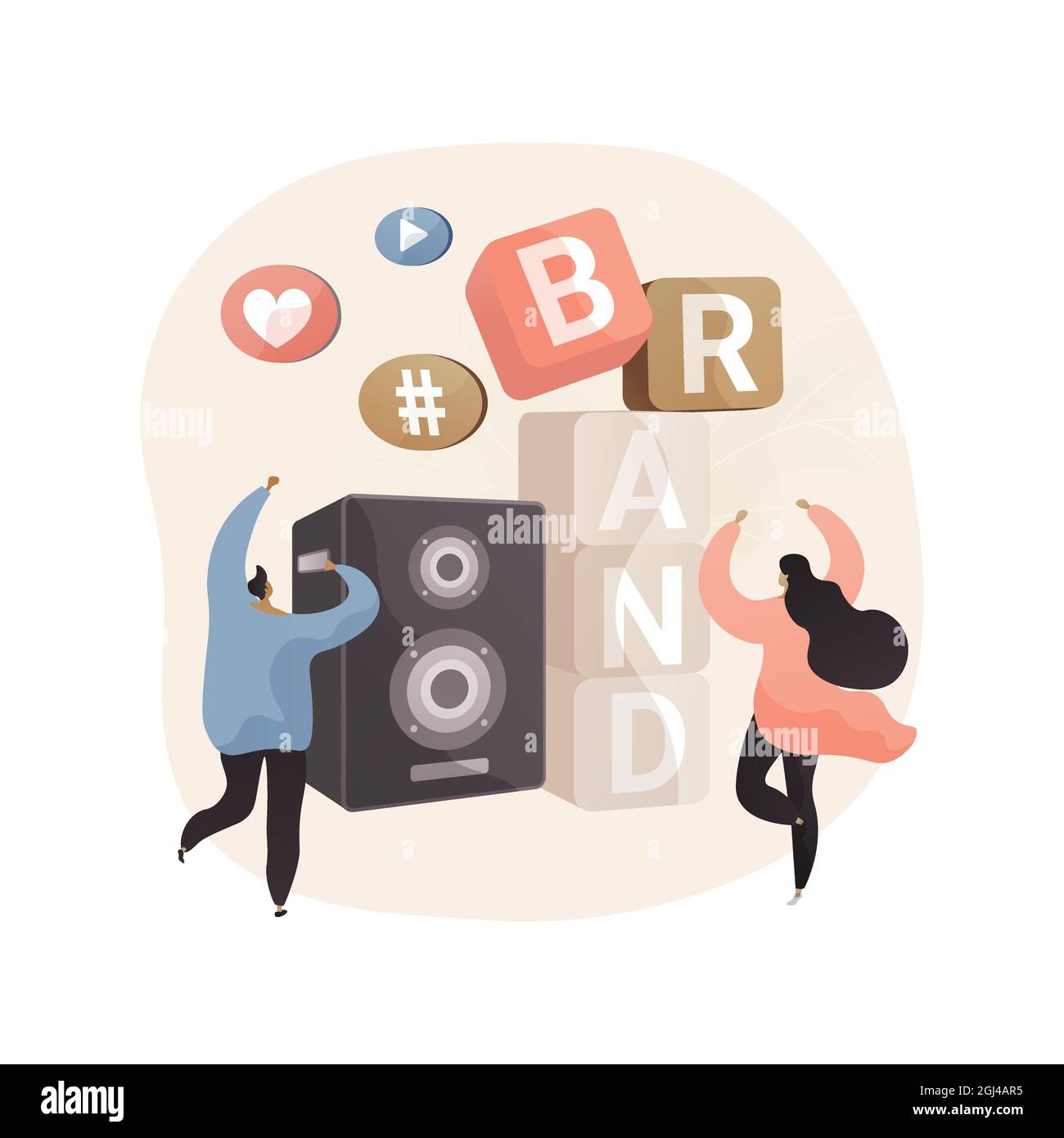 Brand event abstract concept vector illustration Stock Vector Image ...