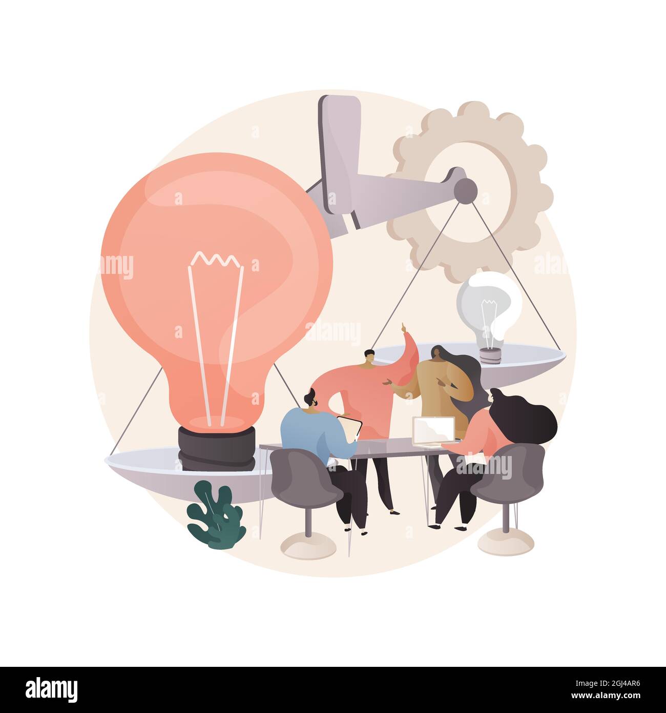 Brainstorming technique Stock Vector Images - Alamy