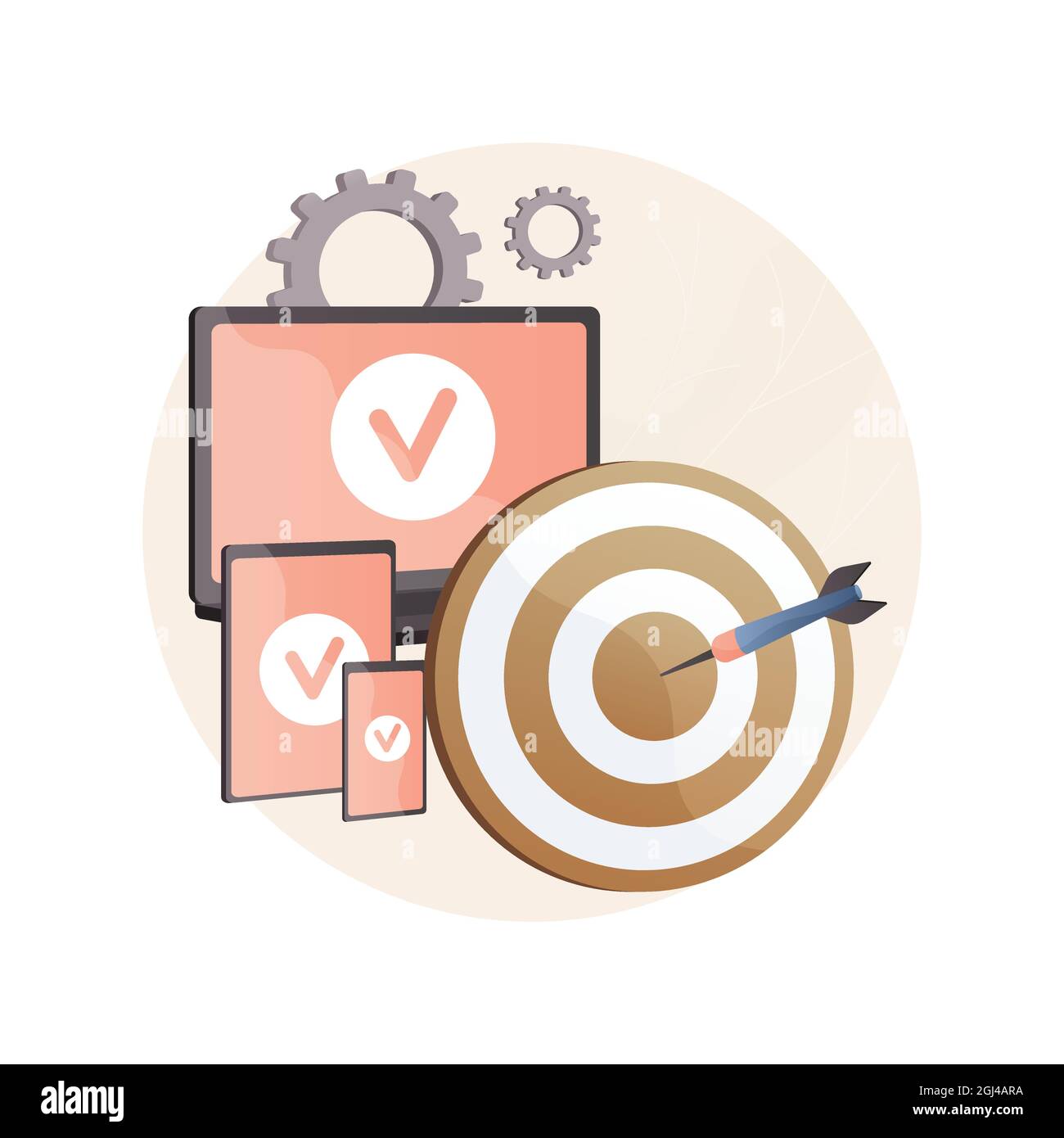 Multi Device Targeting Abstract Concept Vector Illustration Stock Vector Image And Art Alamy