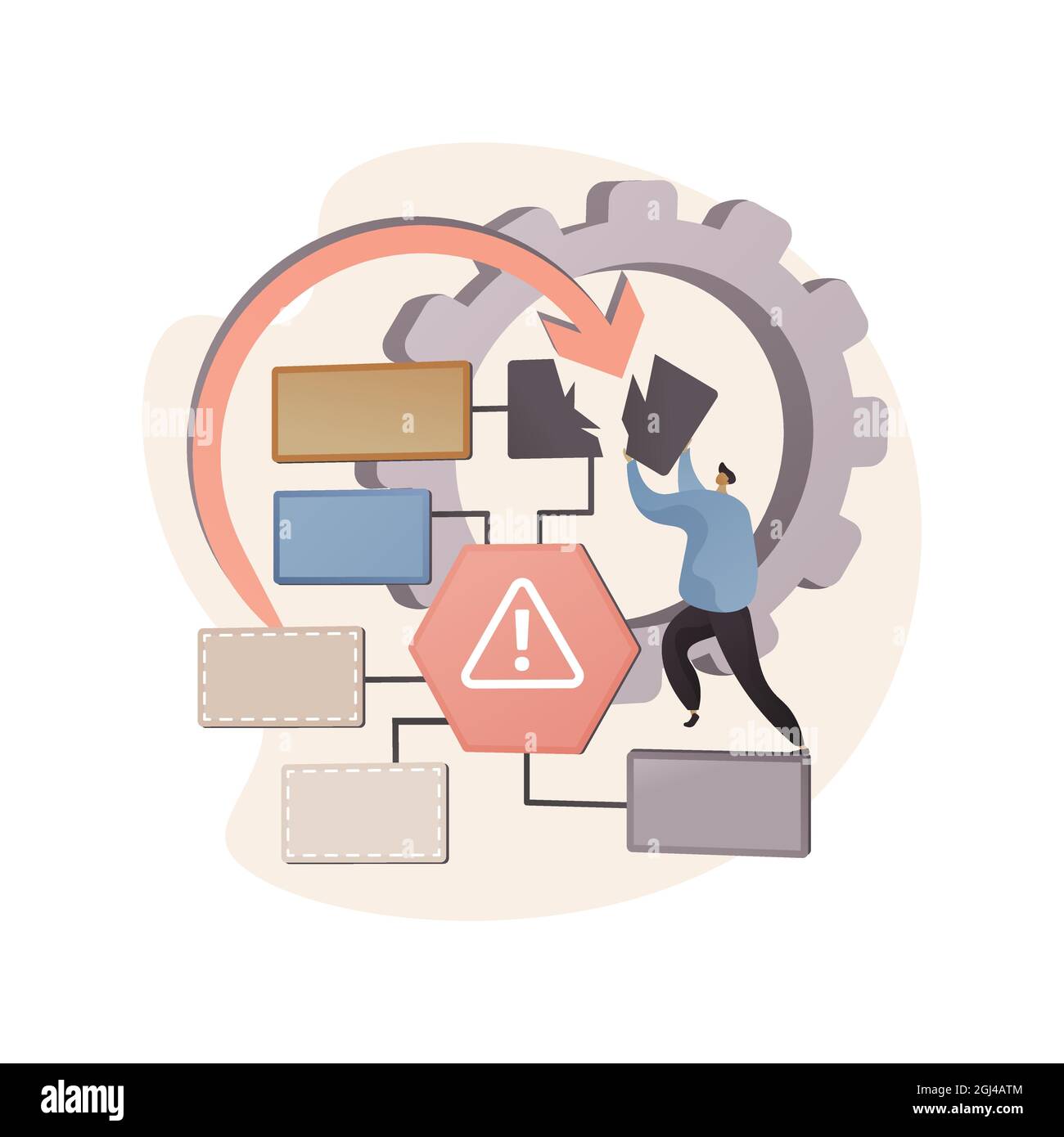 Business Continuity And Disaster Recovery Abstract Concept Vector