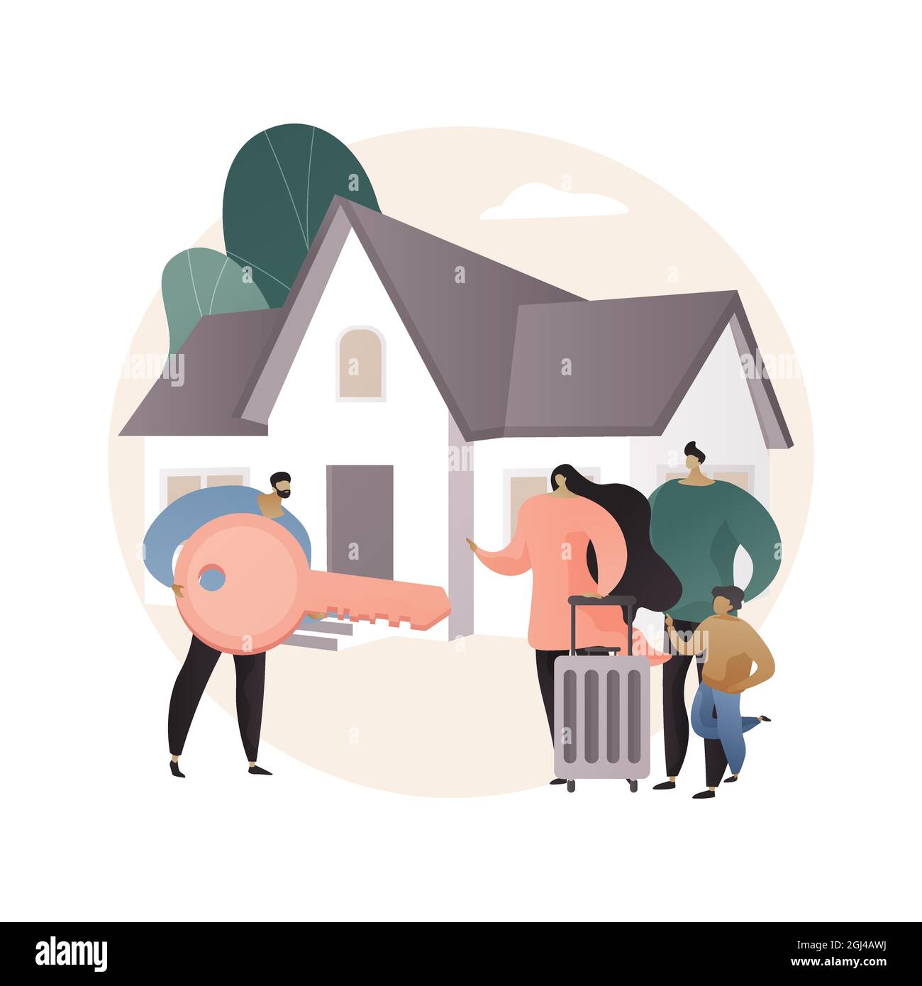 Real estate abstract concept vector illustration Stock Vector Image ...