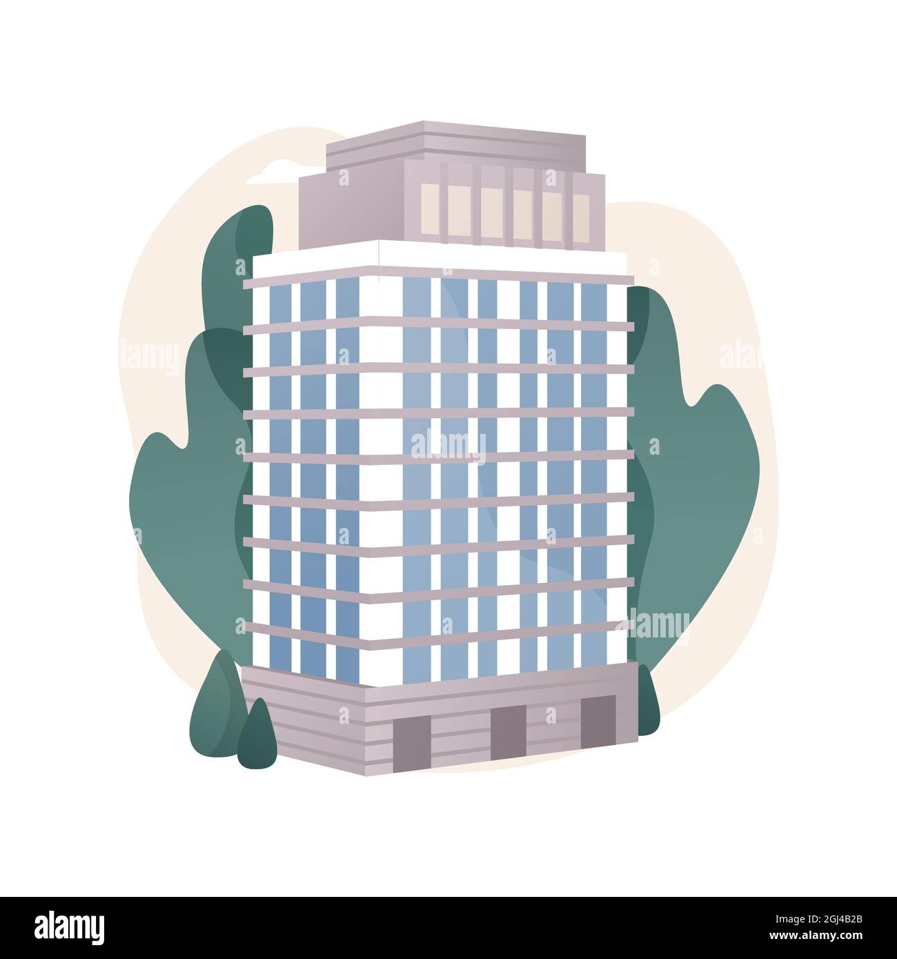 Condominium abstract concept vector illustration Stock Vector Image ...