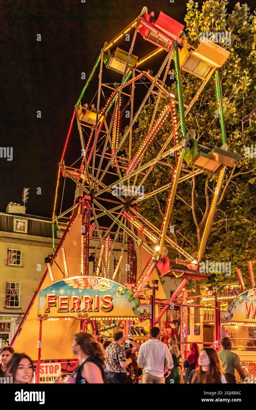 St Giles Fair re-opens after covid 6-9-2021 Stock Photo - Alamy
