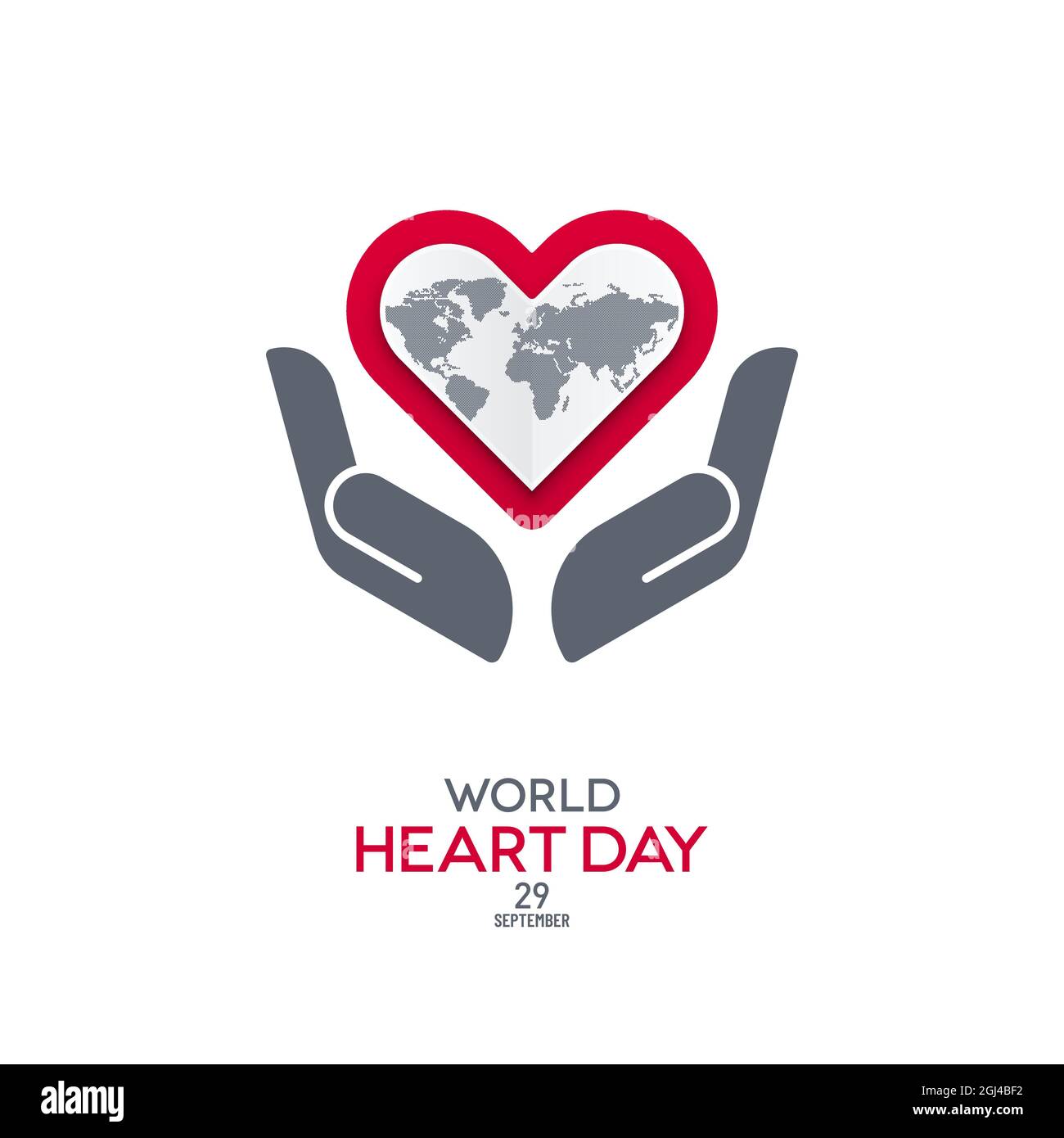 Heart heartbeat symbol world map hi-res stock photography and images ...