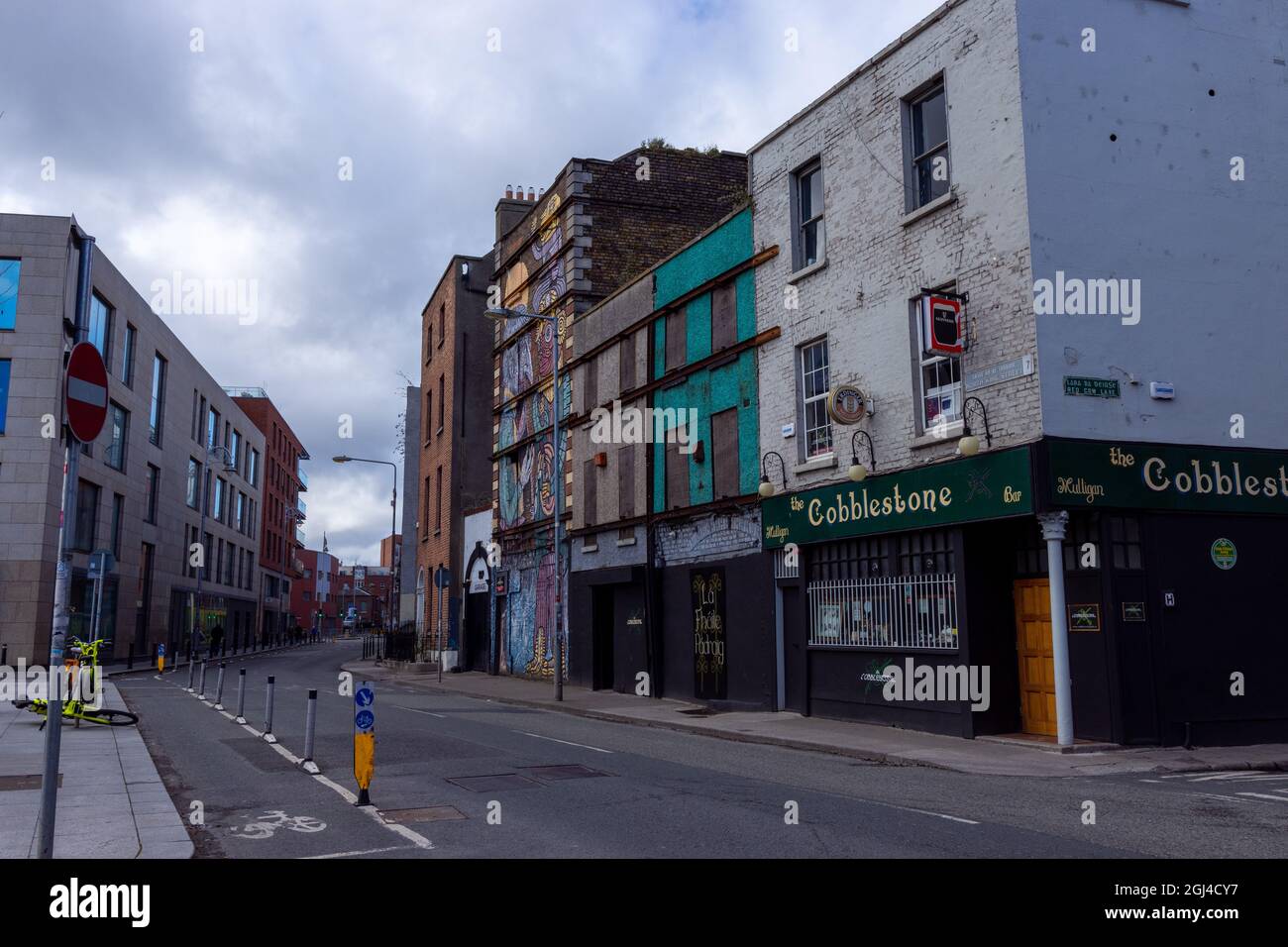 DUBLIN, IRELAND - Mar 03, 2021: A scenic shot of the buildings in ...