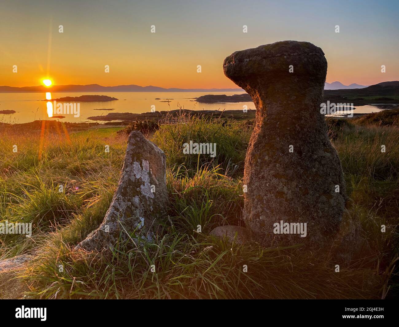 Cailleach and Bodach Isle of Gigha Stock Photo - Alamy