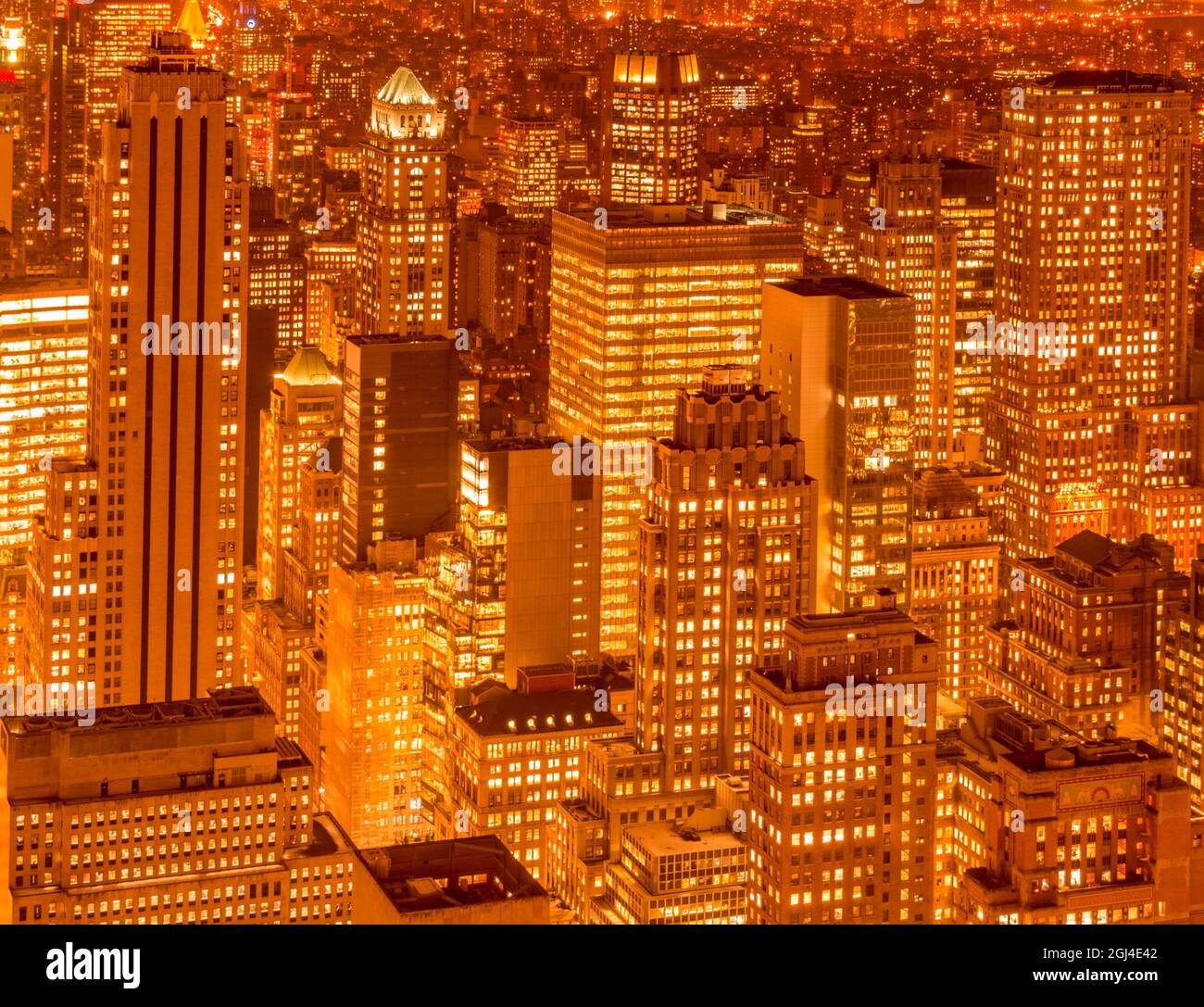 The view of new york manhattan during sunset hours Stock Photo - Alamy