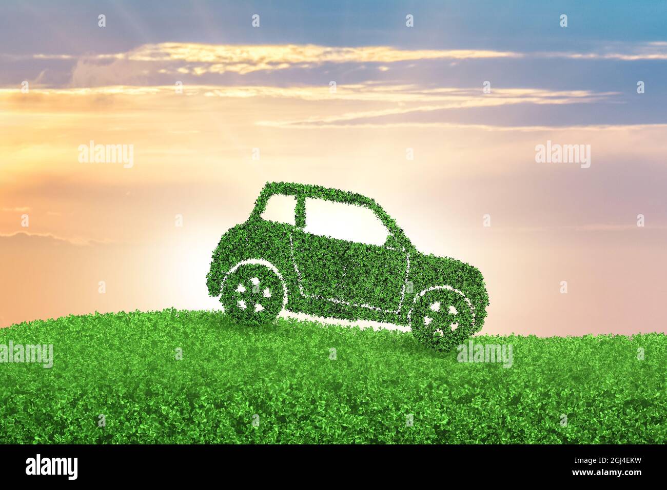 Concept of the ecological electric car Stock Photo - Alamy