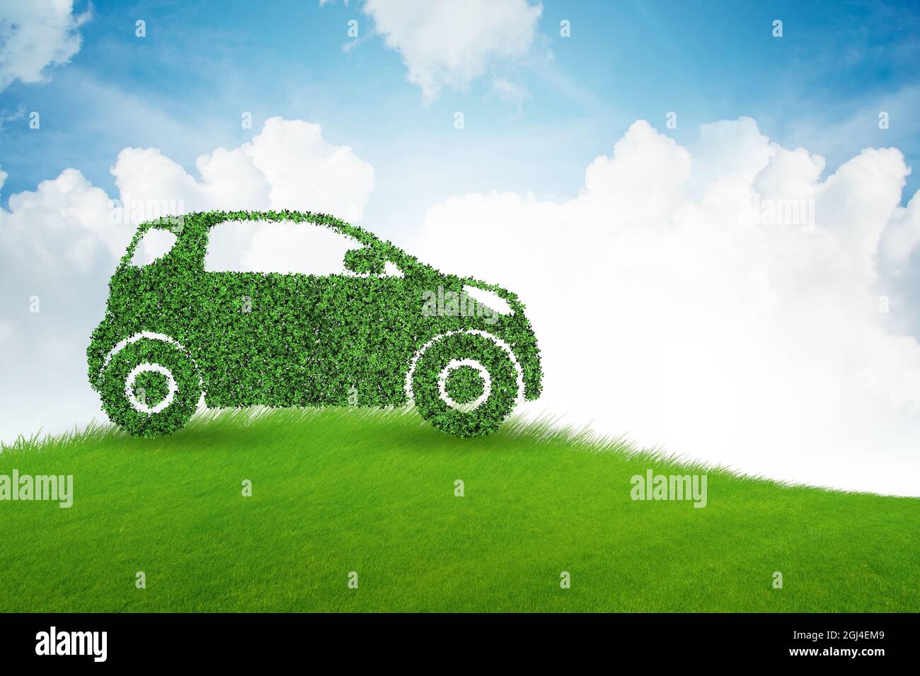 Concept of the ecological electric car Stock Photo - Alamy