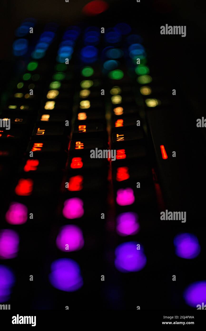Led lights blurred vertical hi-res stock photography and images - Alamy