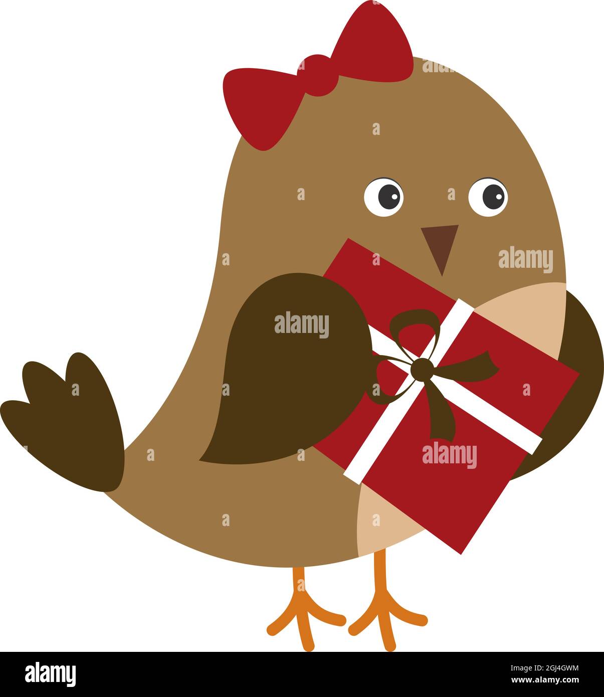 Gift box wings icon Stock Vector Images - Alamy