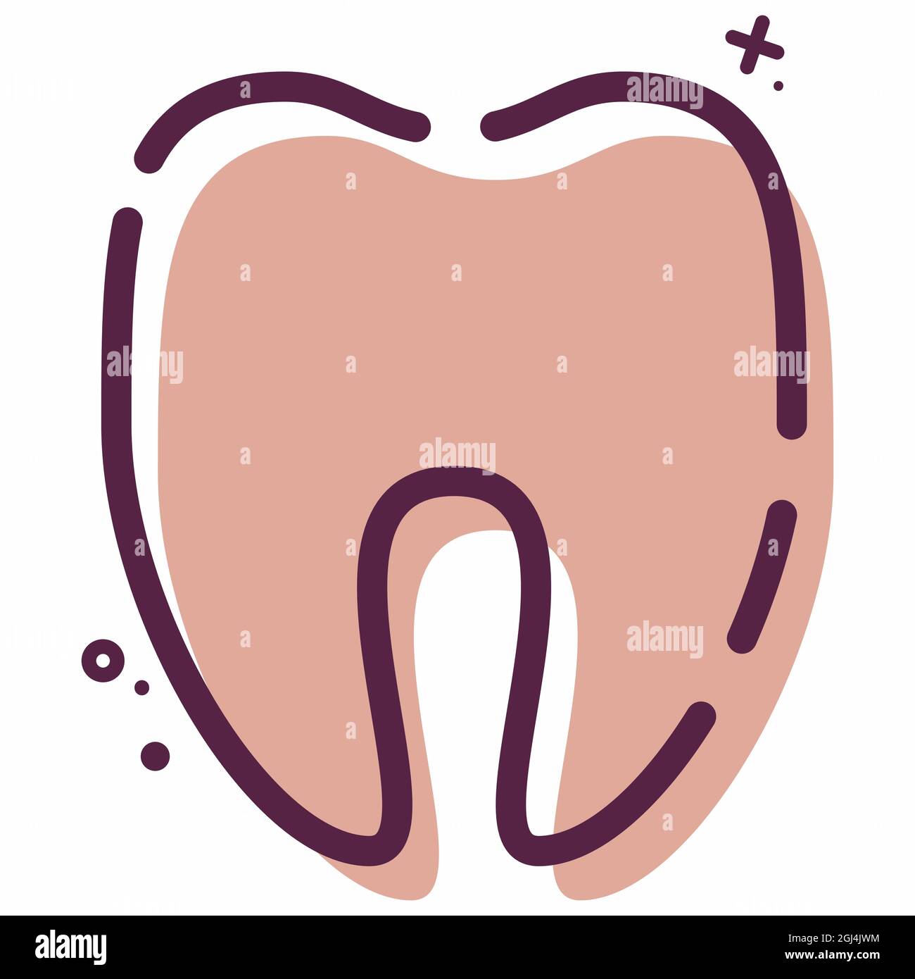 Icon Vector of Tooth - MBE Style - Simple illustration, Editable stroke ...