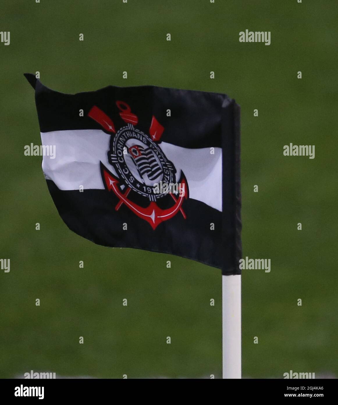 Corinthians flag during the Campeonato Brasileiro Football match ...