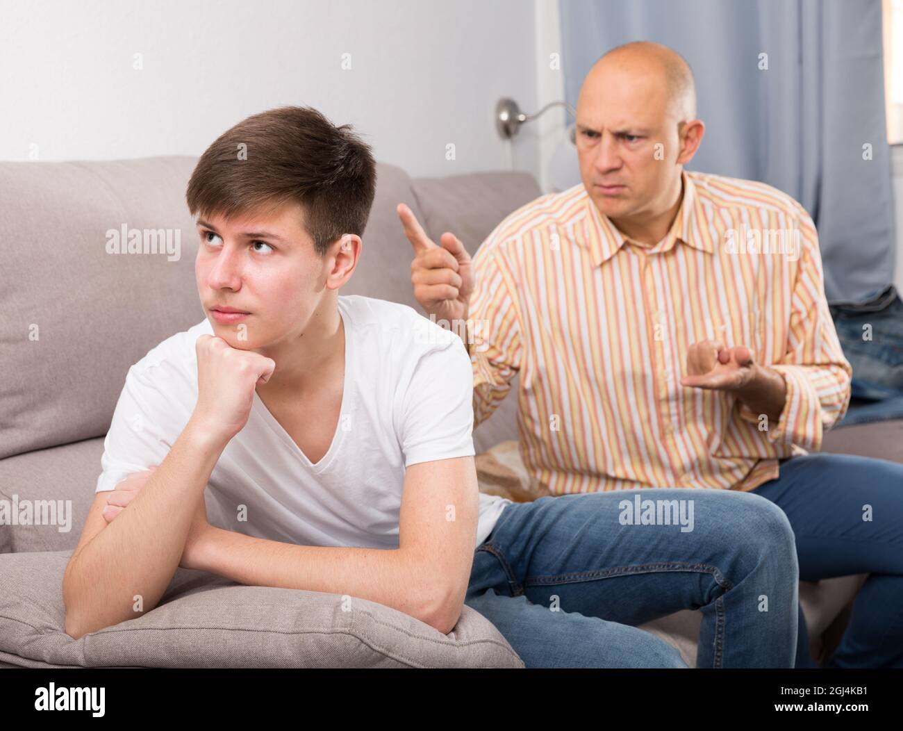 Reprimanding teenager hi-res stock photography and images - Alamy