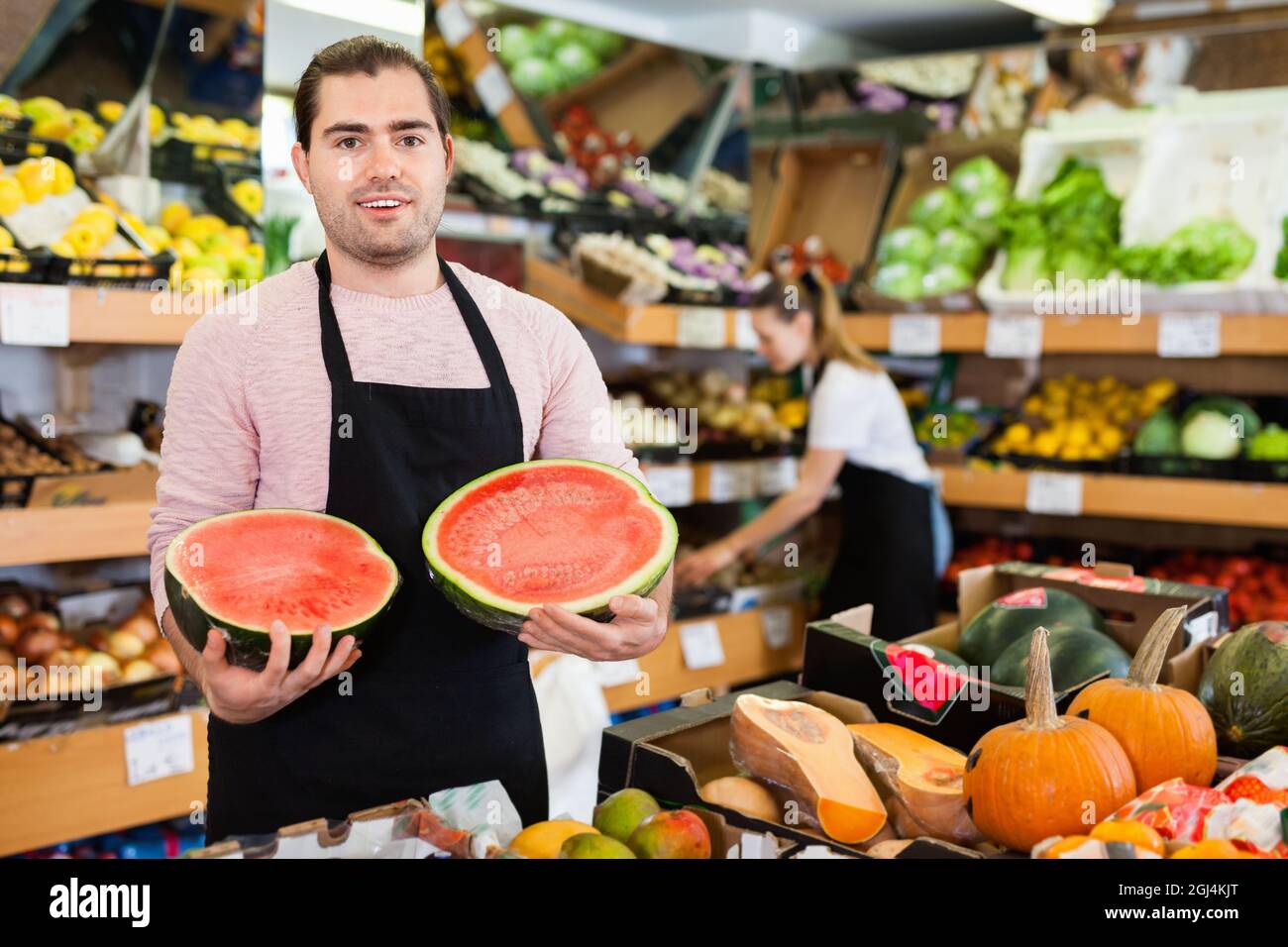 Watermelon seller man hi-res stock photography and images - Alamy