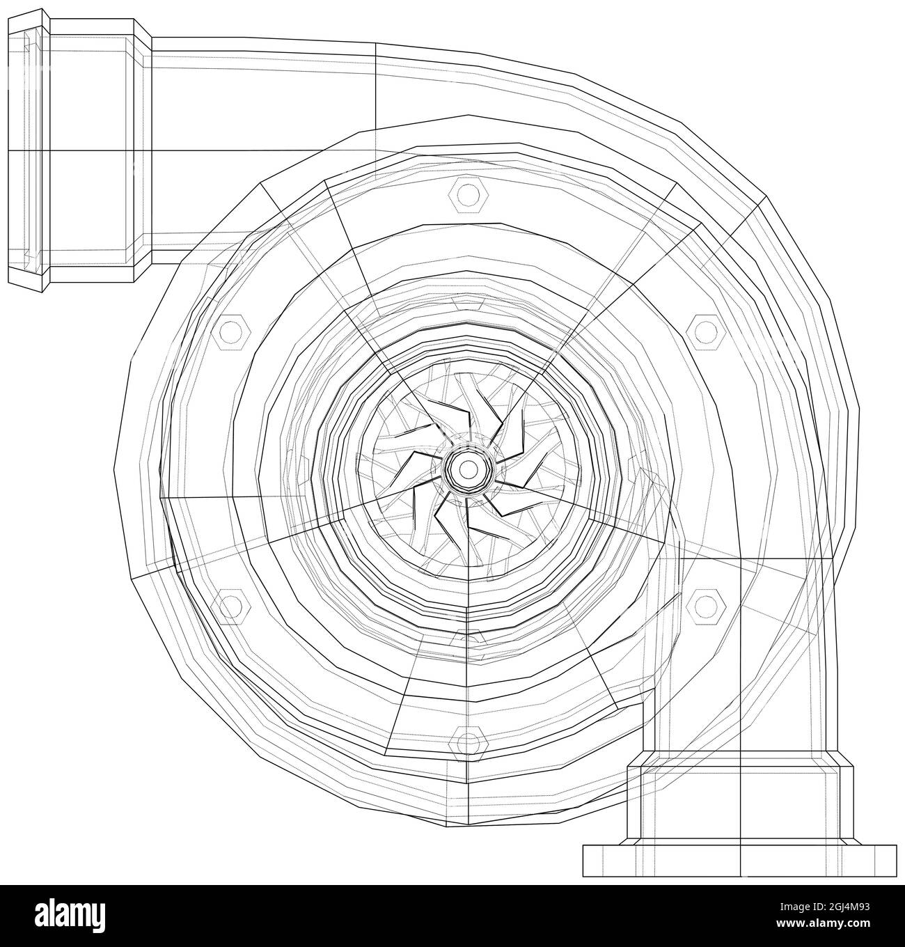 Turbo charger vector Black and White Stock Photos & Images - Alamy