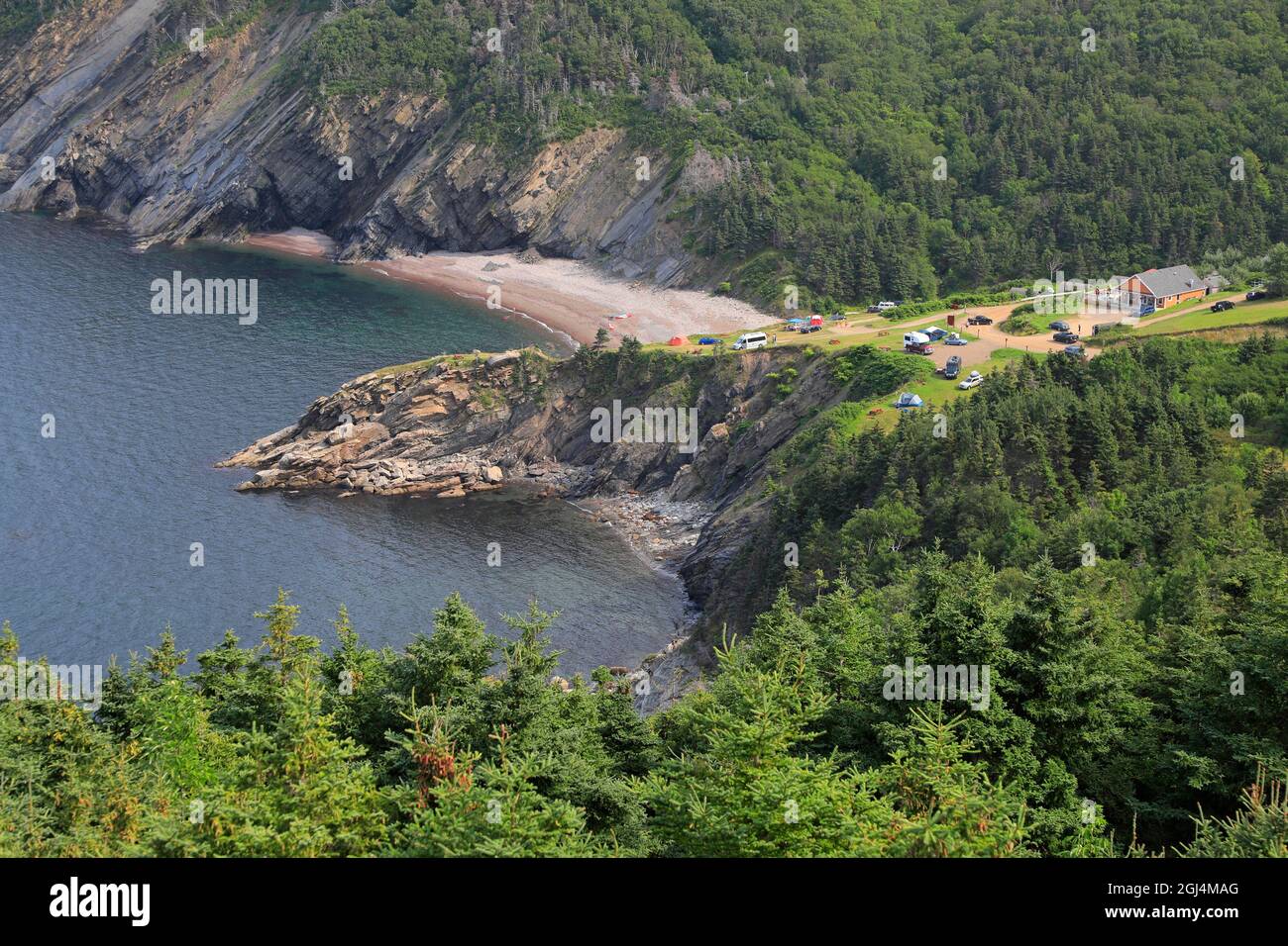 Meat Cove Atlantic coastline, Cape Breton, Nova Scotia, Canada Stock ...
