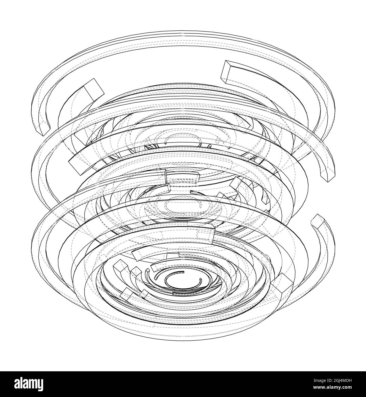 Concentric hud Black and White Stock Photos & Images - Alamy