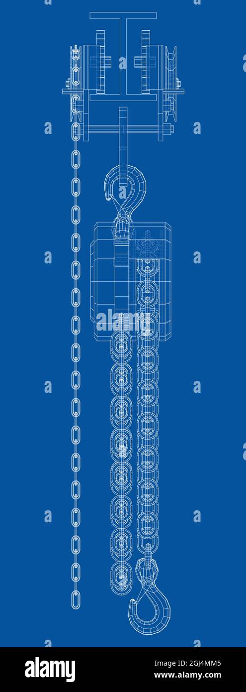 A Hoist on the beam. Vector Stock Vector Image & Art - Alamy