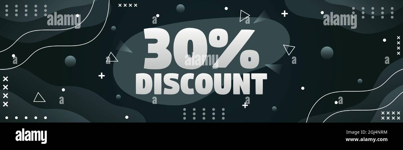 Sale banner web design template, abstract background - Vector ...