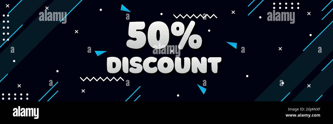 Sale banner web design template, abstract background - Vector ...