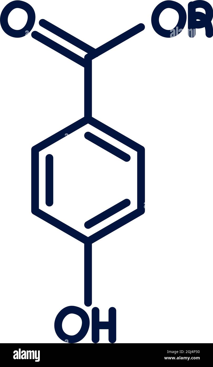 molecular structure of paraben Stock Vector Image & Art - Alamy