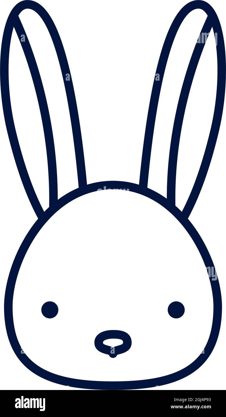 rabbit face design Stock Vector Image & Art - Alamy