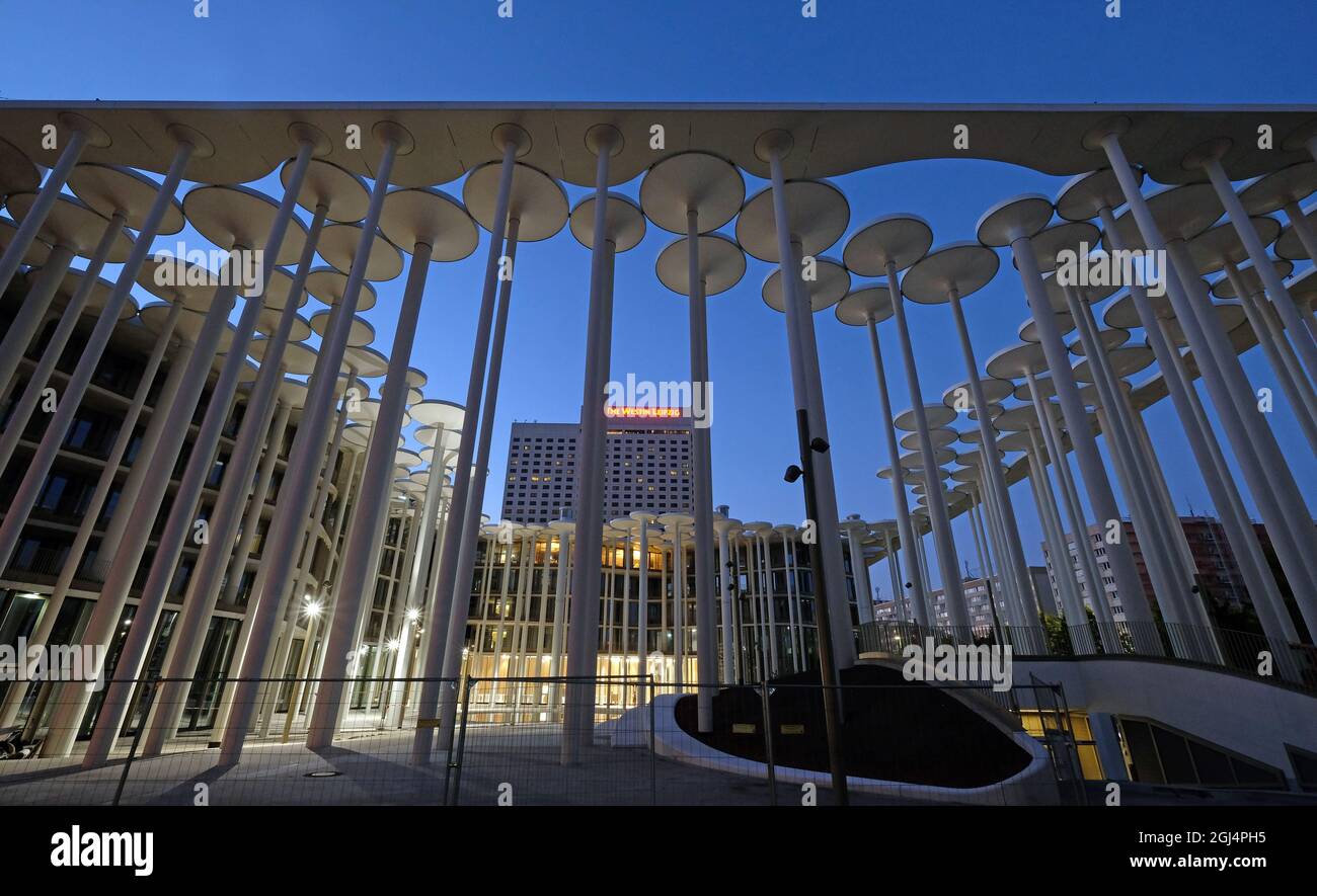 Leipzig, Germany. 08th Sep, 2021. The new building of the Sächsische ...