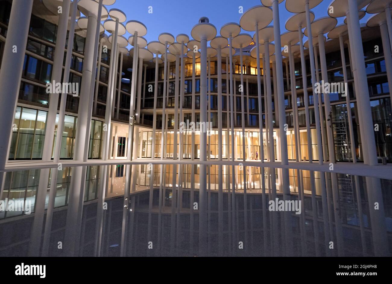 Leipzig, Germany. 08th Sep, 2021. The new building of the Sächsische ...