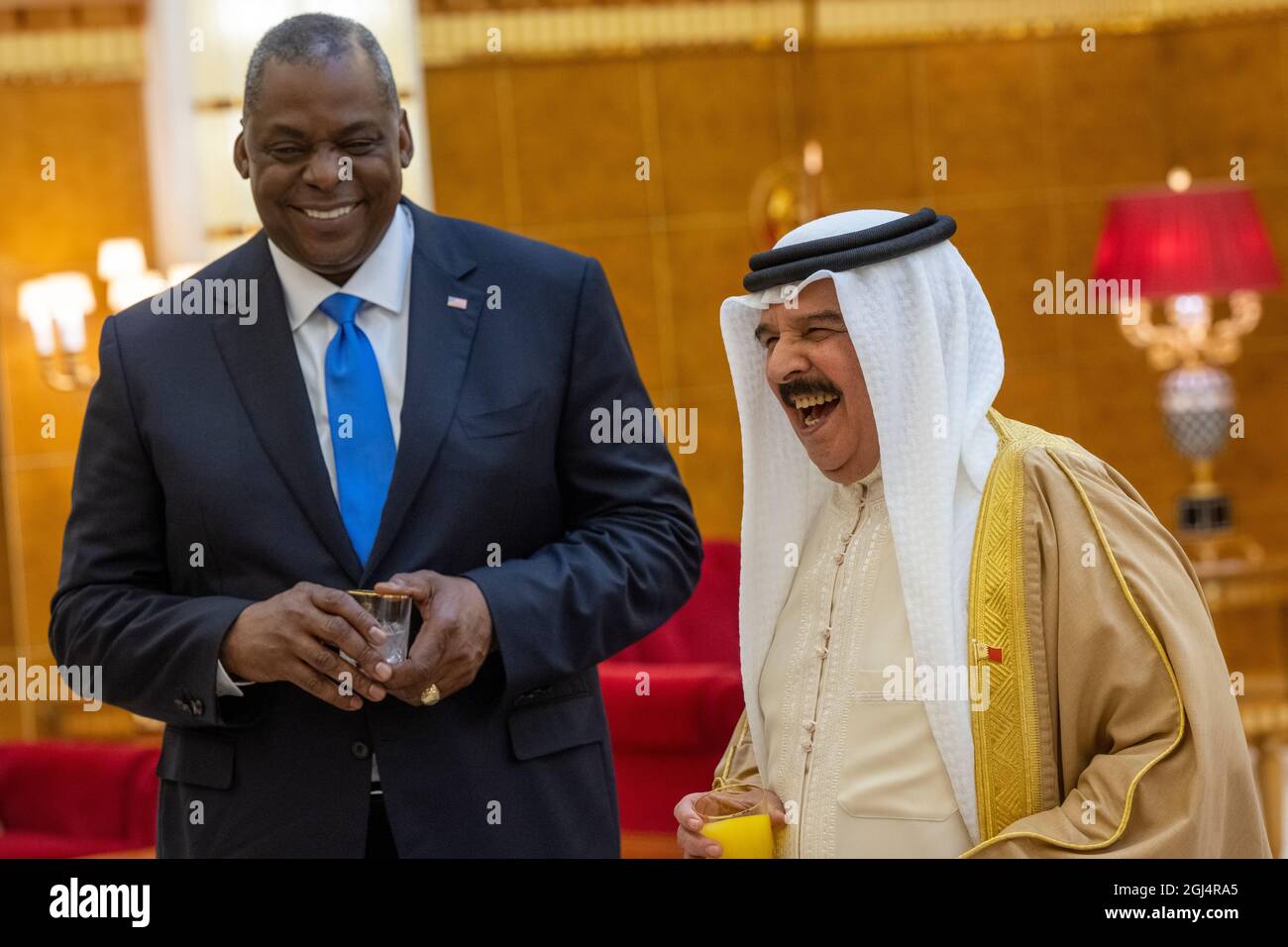Manama, Bahrain. 07th Sep, 2021. U.S. Secretary of Defense Lloyd Austin ...
