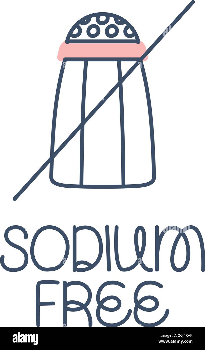 Salt free icon design Cut Out Stock Images & Pictures - Alamy