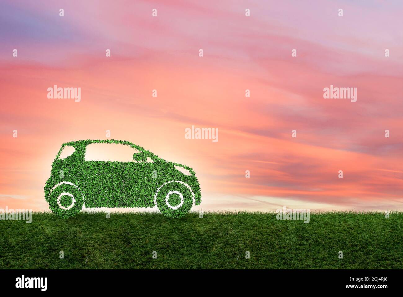 Concept of the ecological electric car Stock Photo - Alamy