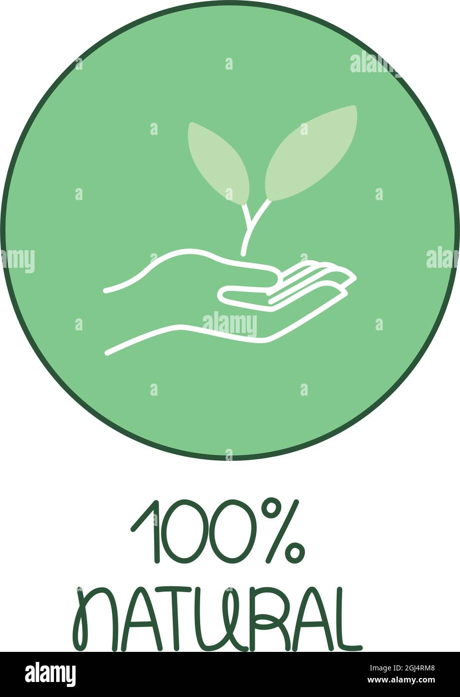 one hundred percent natural stamp Stock Vector Image & Art - Alamy