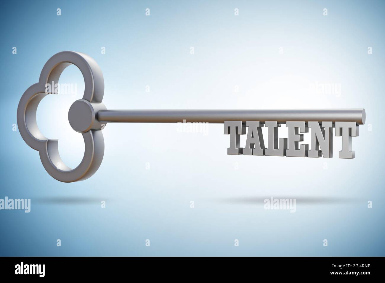 Talen concept with the opening key Stock Photo - Alamy