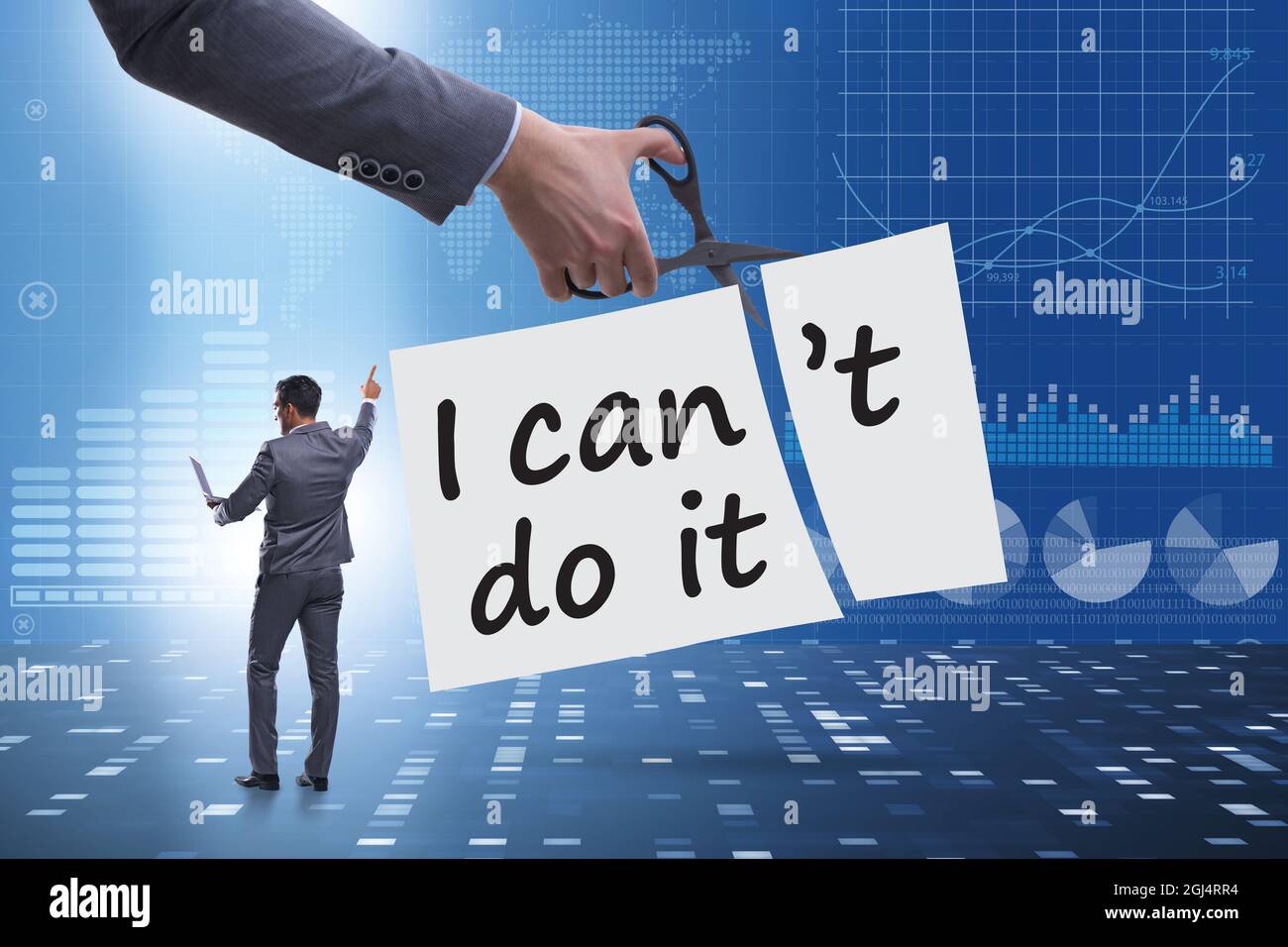 Concept of the can and cant Stock Photo - Alamy