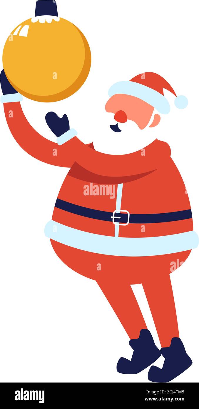 Funny santa bauble Stock Vector Images - Alamy