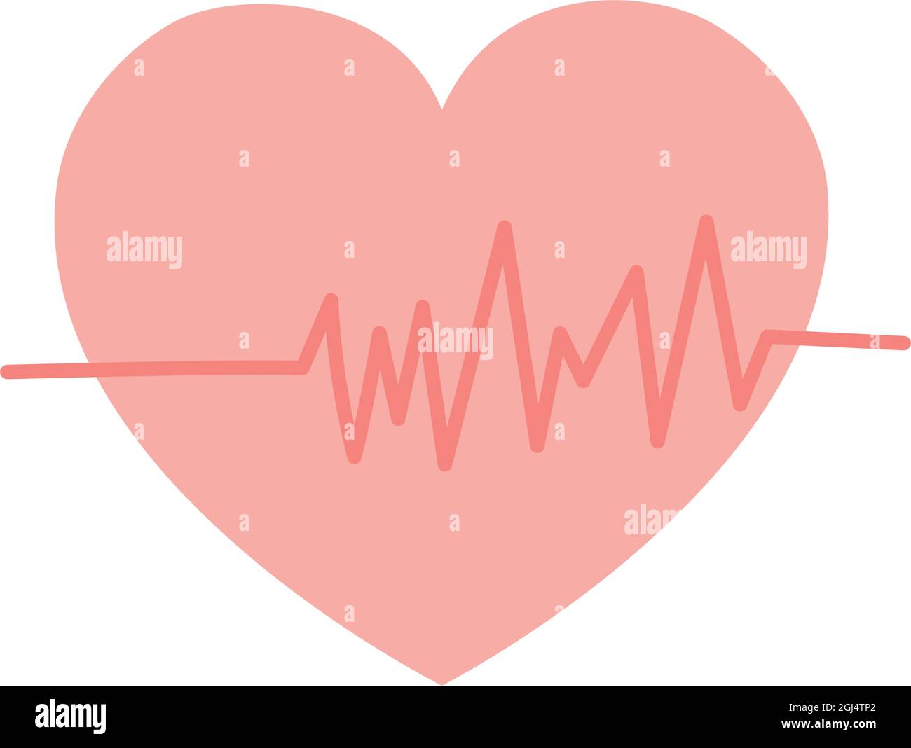 electrocardiogram heart design Stock Vector Image & Art - Alamy