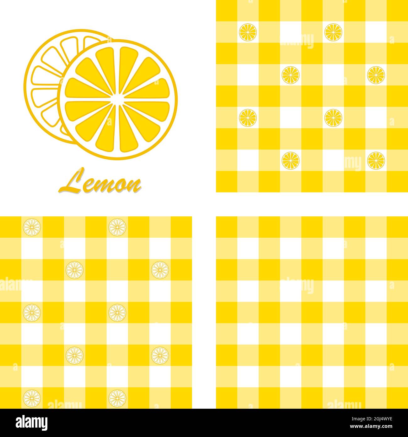 Lemons patterns Stock Vector Images - Alamy