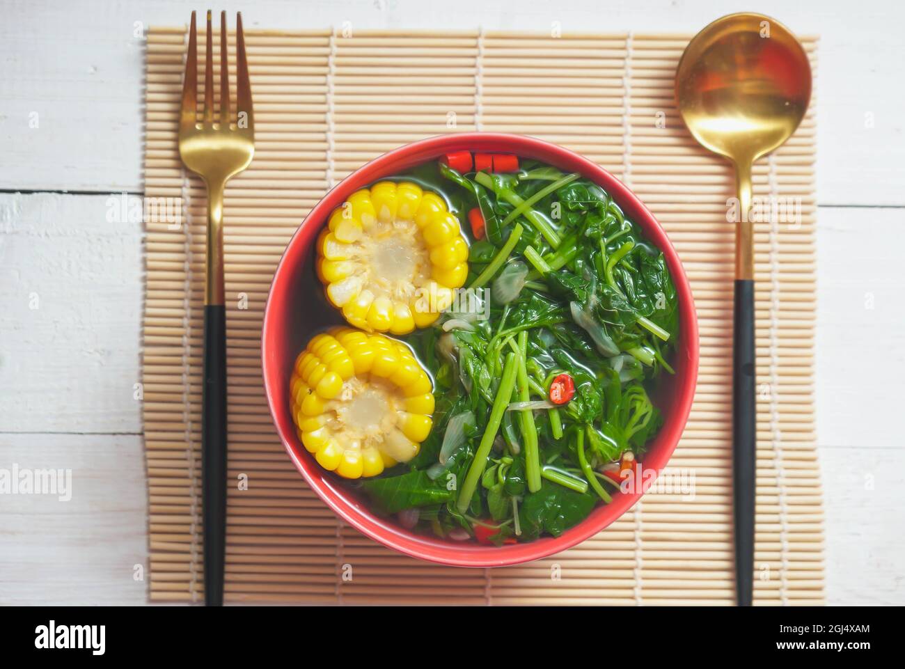 Sayur bening bayam hi-res stock photography and images - Alamy