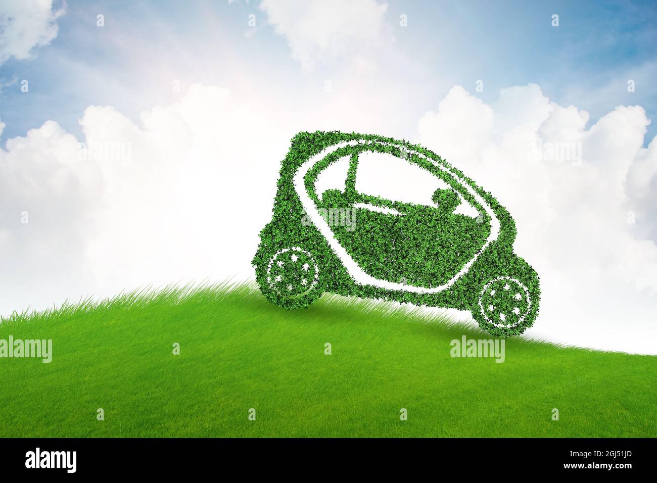Concept of the ecological electric car Stock Photo - Alamy