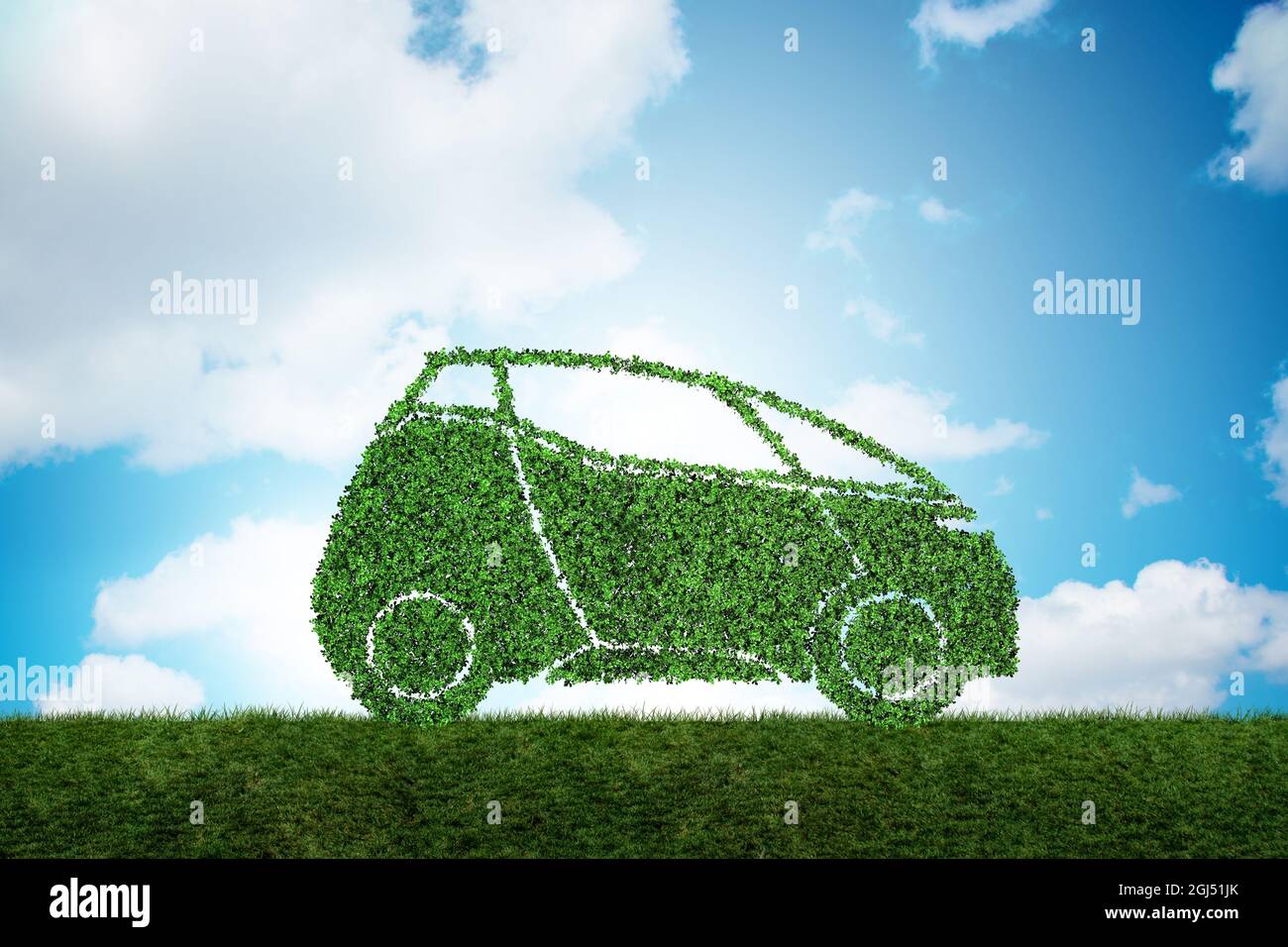 Concept of the ecological electric car Stock Photo - Alamy