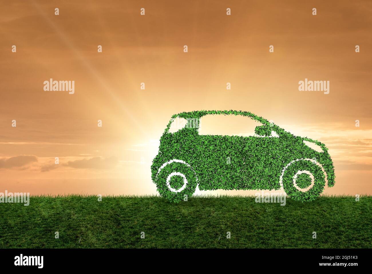 Concept of the ecological electric car Stock Photo - Alamy