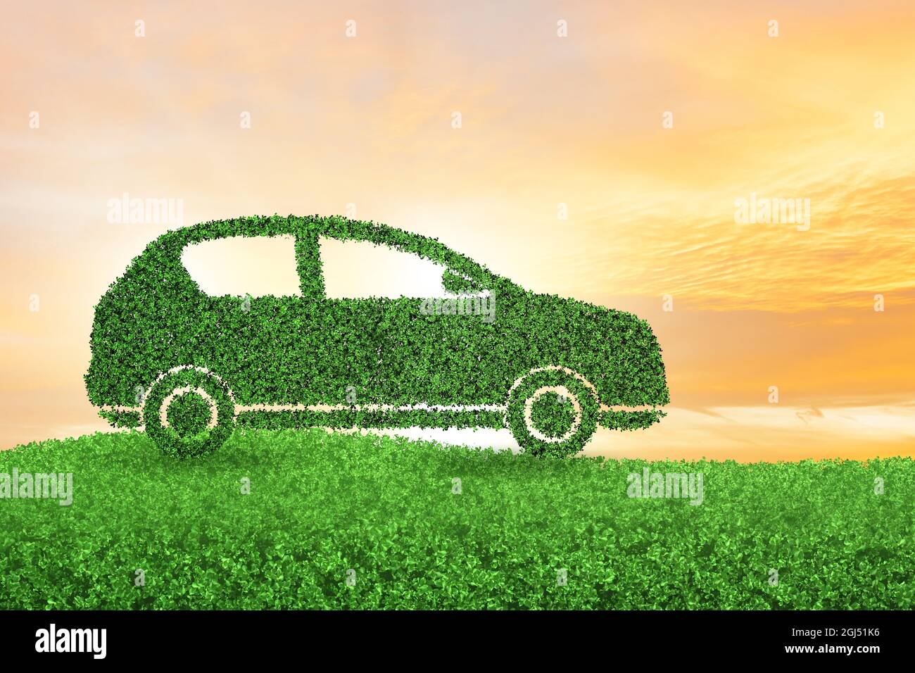 Concept of the ecological electric car Stock Photo - Alamy