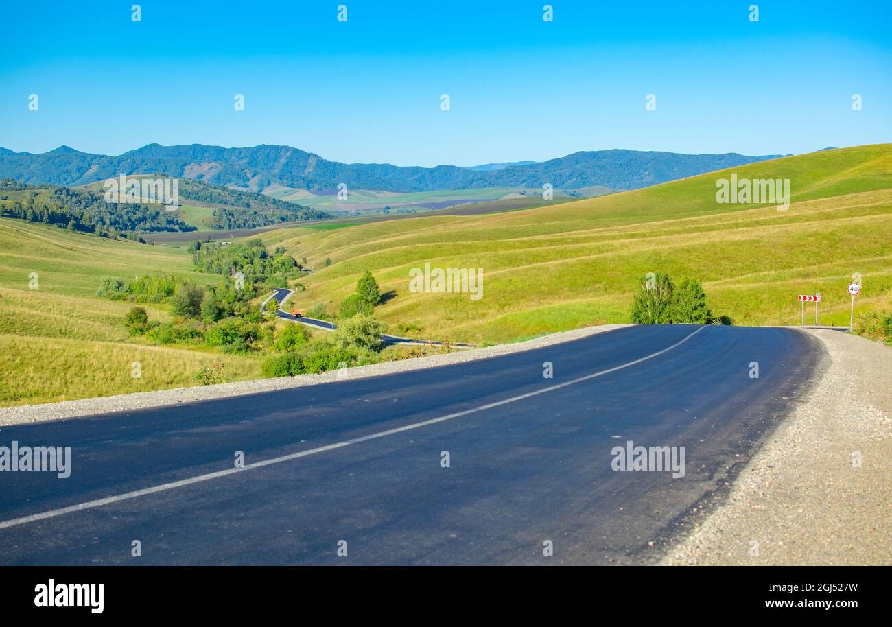 Newly paved road hi-res stock photography and images - Alamy